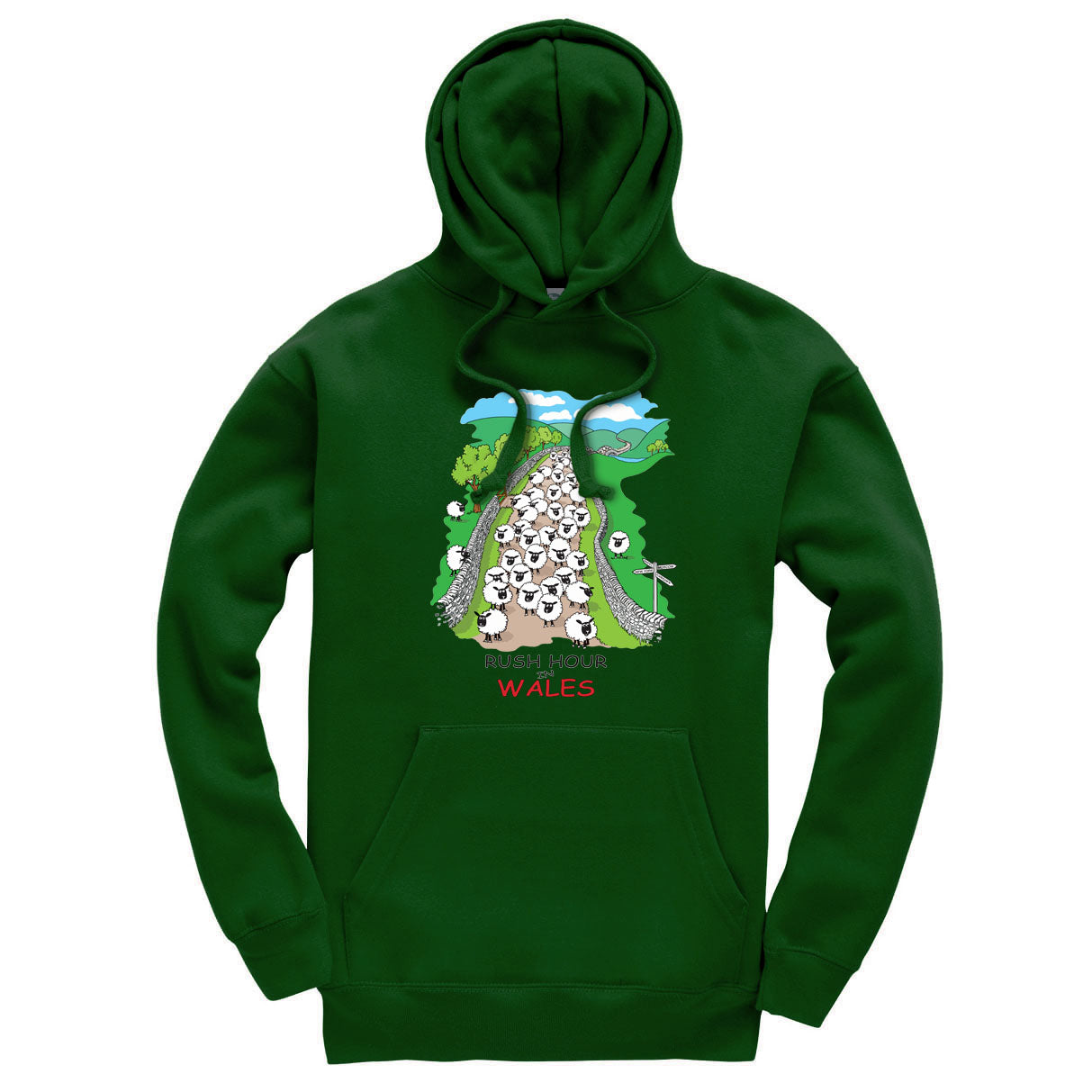 0169 - Rush Hour Wales (Bottle Green) – Celtic Collection Gifts