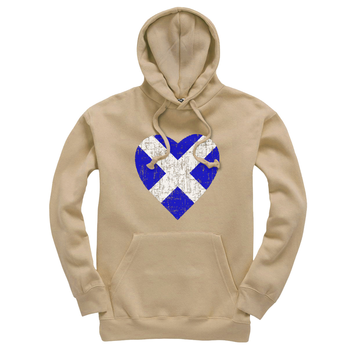 0175 - Saltire Heart (Beige) – Celtic Collection Gifts